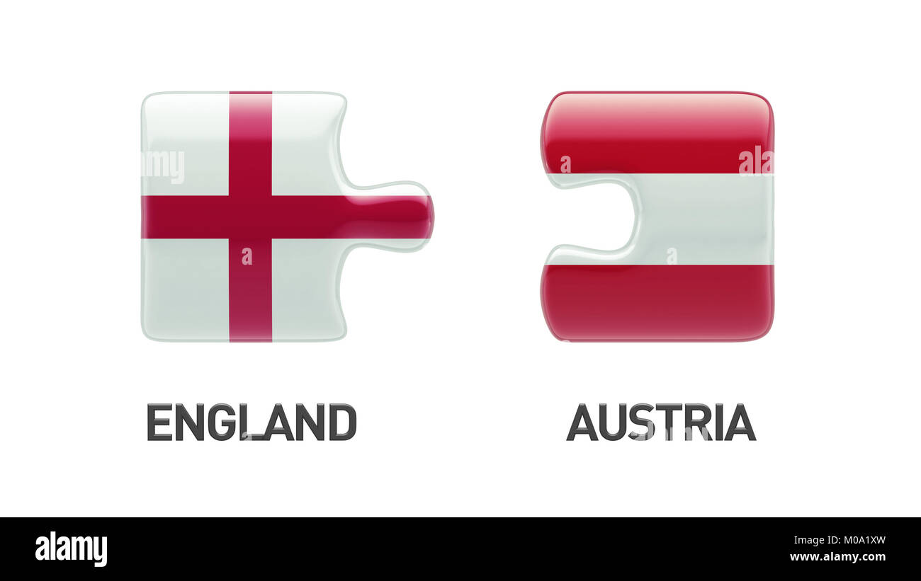 Austria England High Resolution Puzzle Concept Stock Photo - Alamy