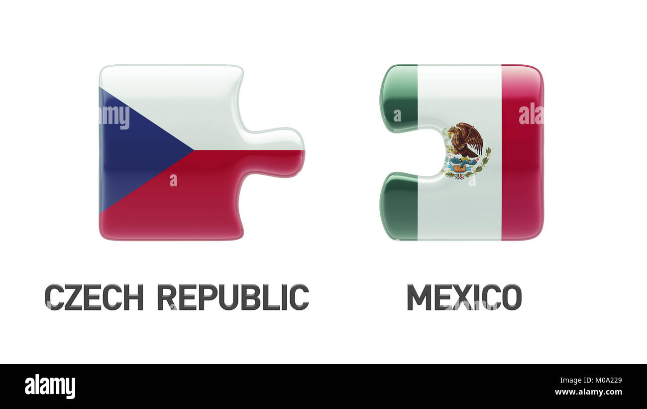 Czech Republic Mexico High Resolution Puzzle Concept Stock Photo - Alamy