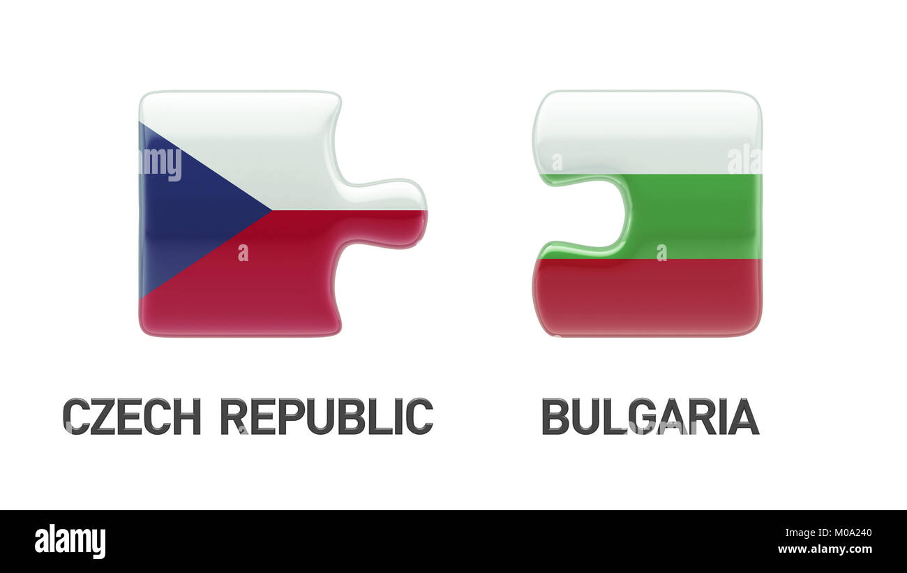 Bulgaria Czech Republic High Resolution Puzzle Concept Stock Photo - Alamy