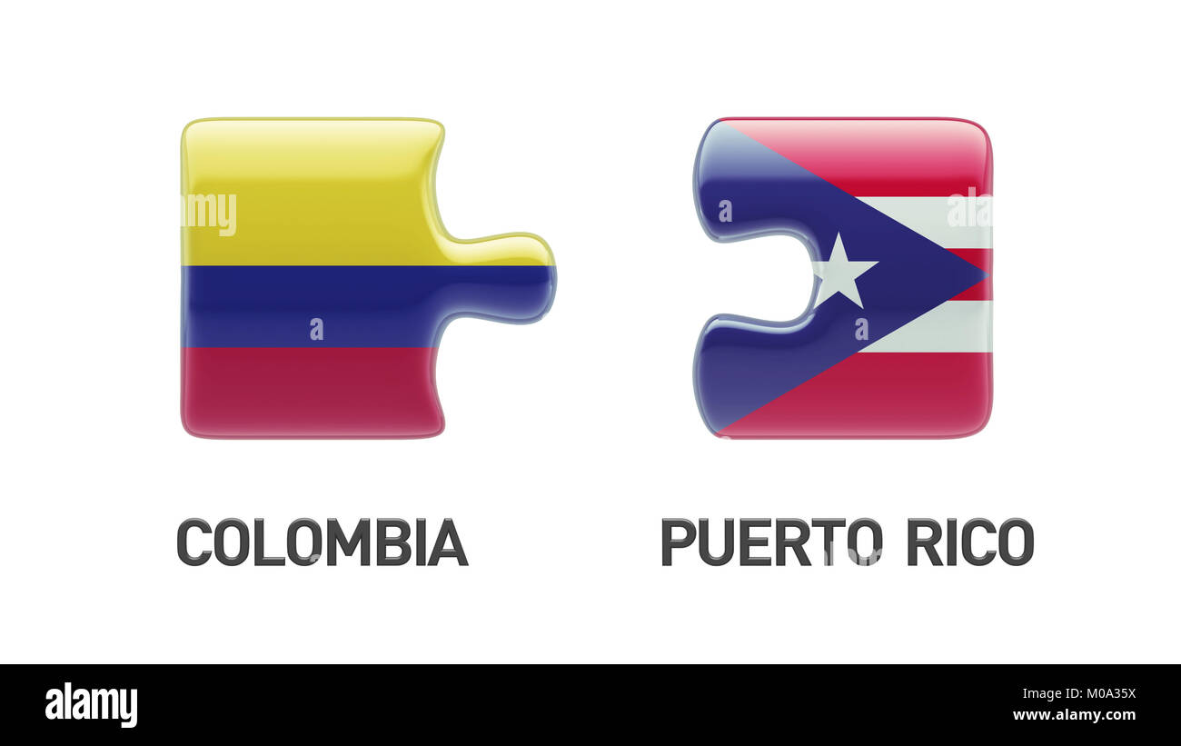 Puerto rico colombia flag hi-res stock photography and images - Alamy