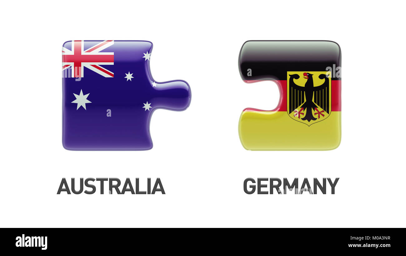 Australia Germany High Resolution Puzzle Concept Stock Photo - Alamy