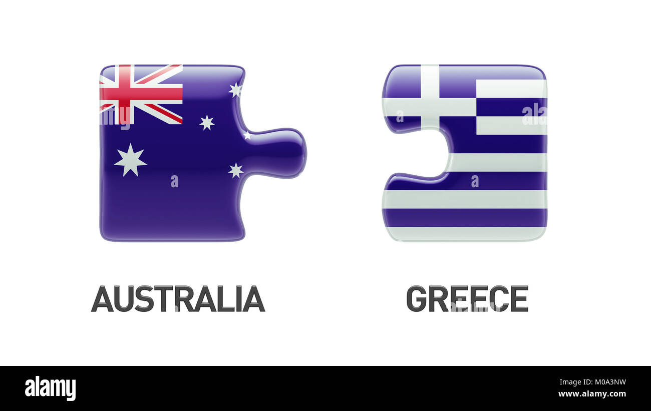 Australia greek flag hi-res stock photography and images - Alamy