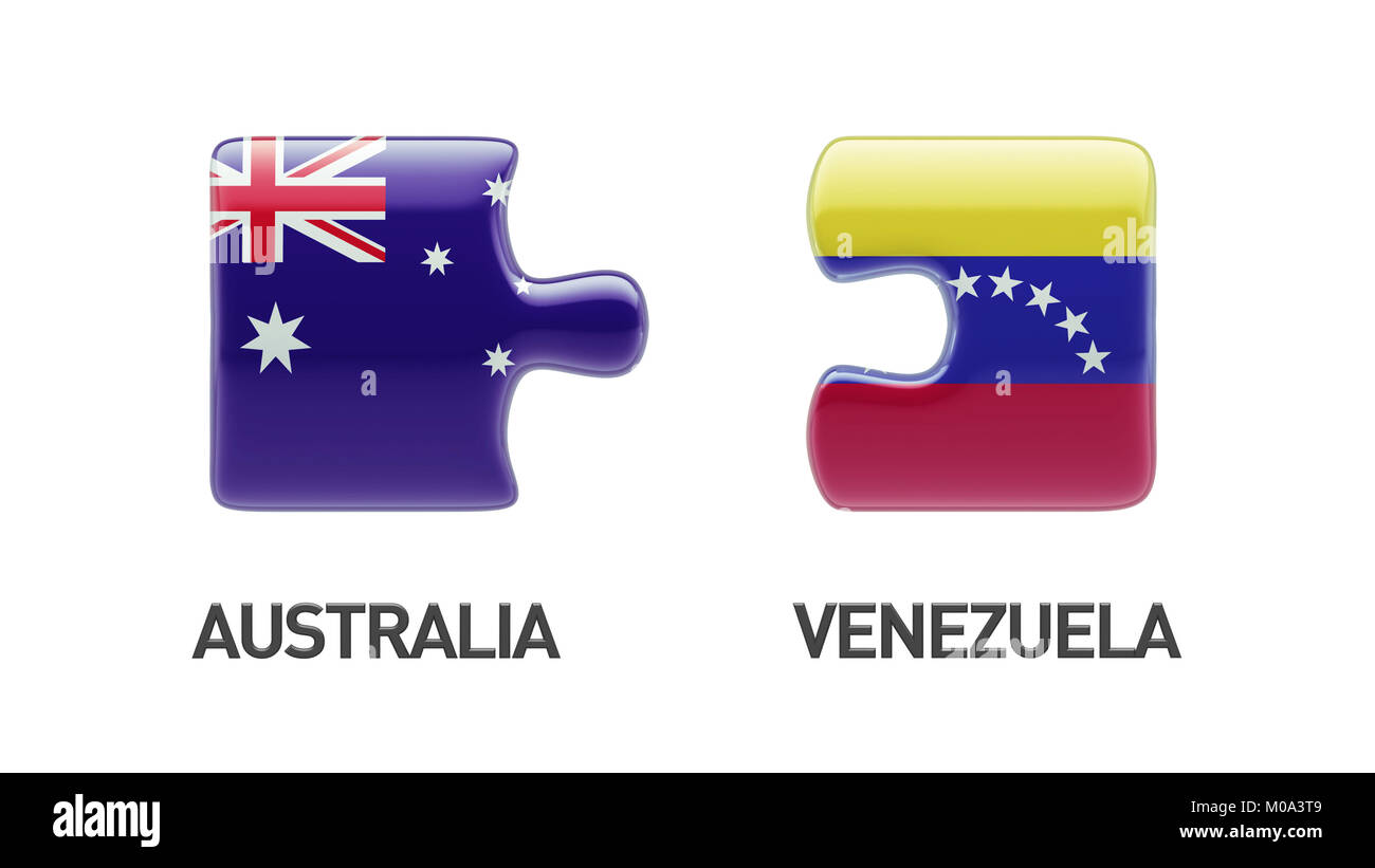 Venezuela Australia High Resolution Puzzle Concept Stock Photo - Alamy