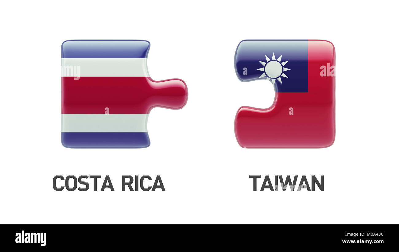 Taiwan Costa Rica High Resolution Puzzle Concept Stock Photo - Alamy