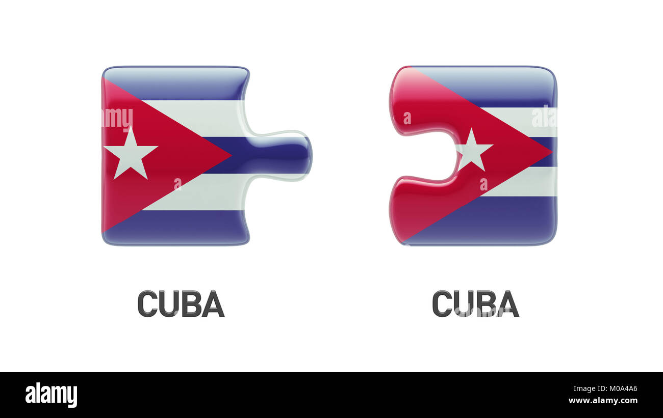 Cuba High Resolution Puzzle Concept Stock Photo - Alamy