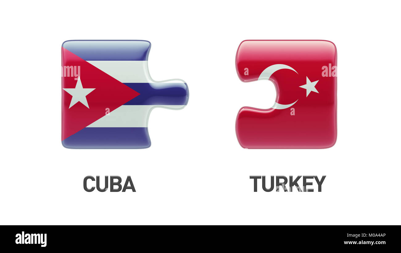 Turkey Cuba High Resolution Puzzle Concept Stock Photo - Alamy