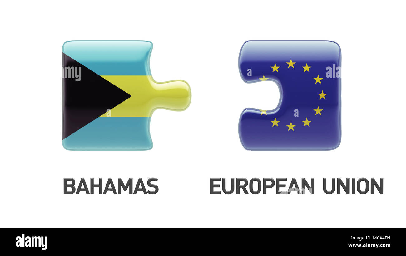 European Union Bahamas High Resolution Puzzle Concept Stock Photo - Alamy