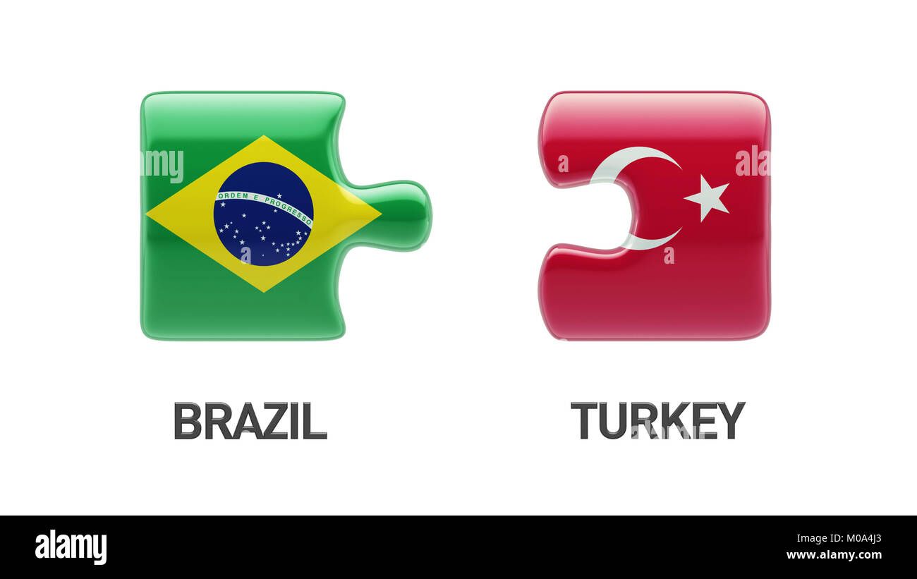 Turkey Brazil High Resolution Puzzle Concept Stock Photo - Alamy