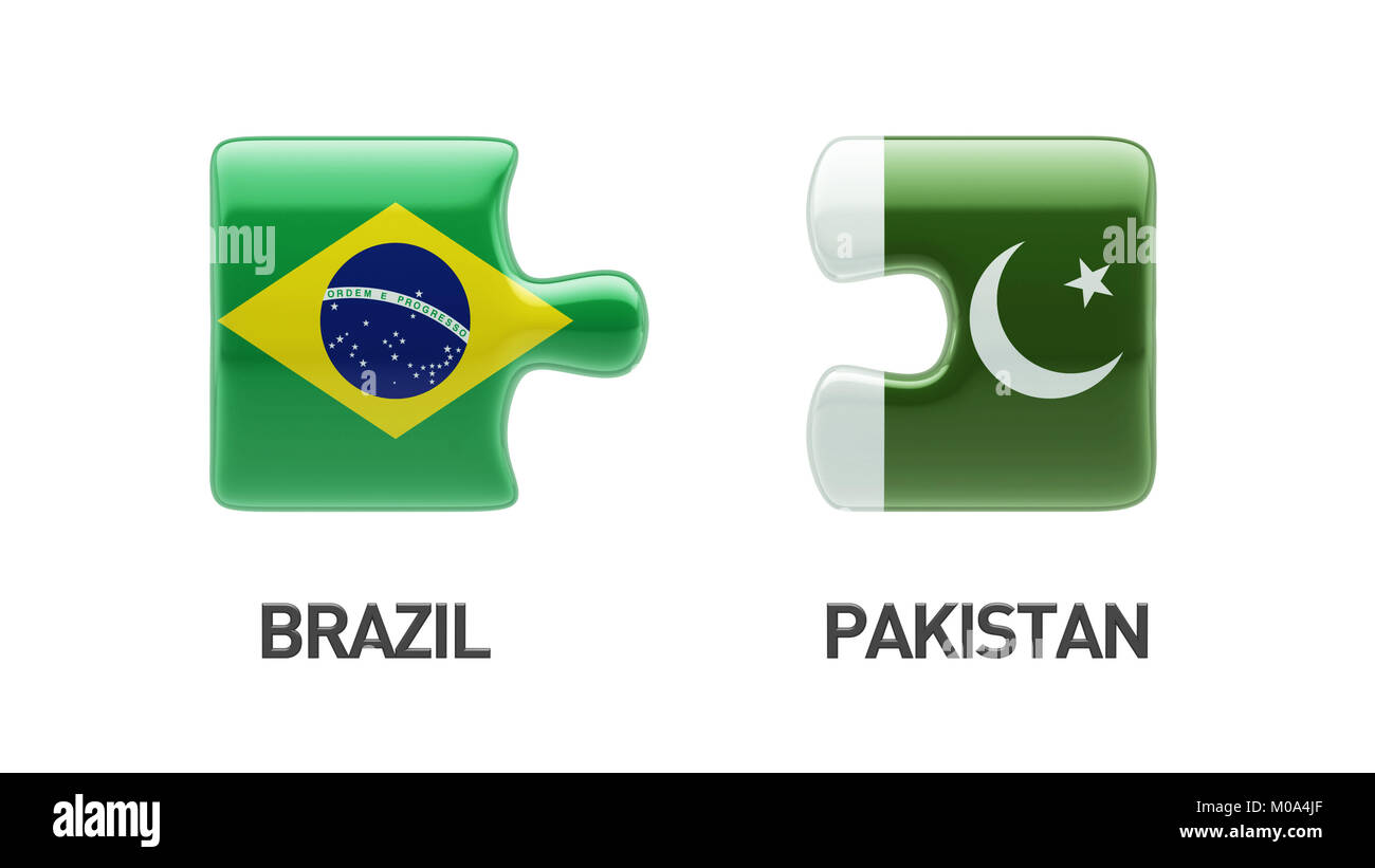 Pakistan Brazil High Resolution Puzzle Concept Stock Photo - Alamy