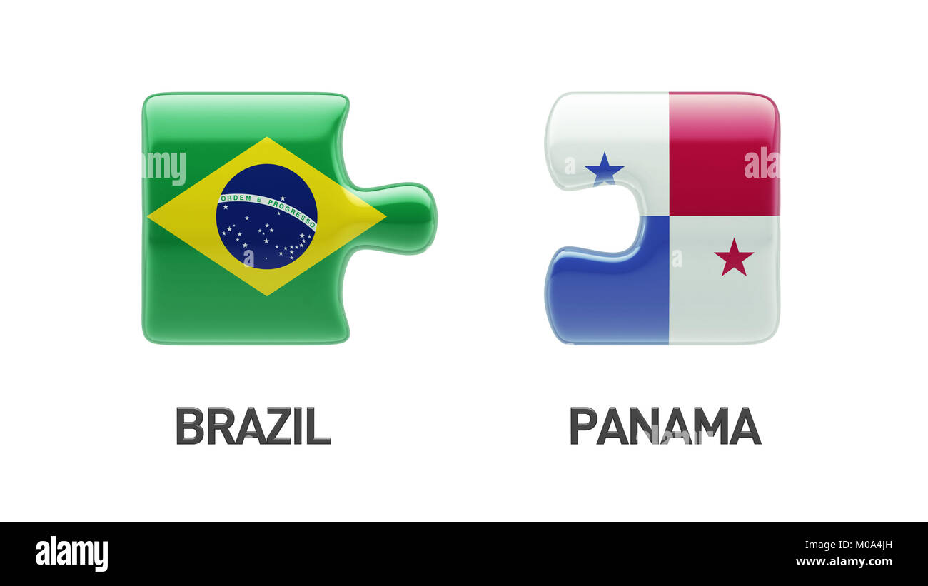 Panama Brazil High Resolution Puzzle Concept Stock Photo - Alamy