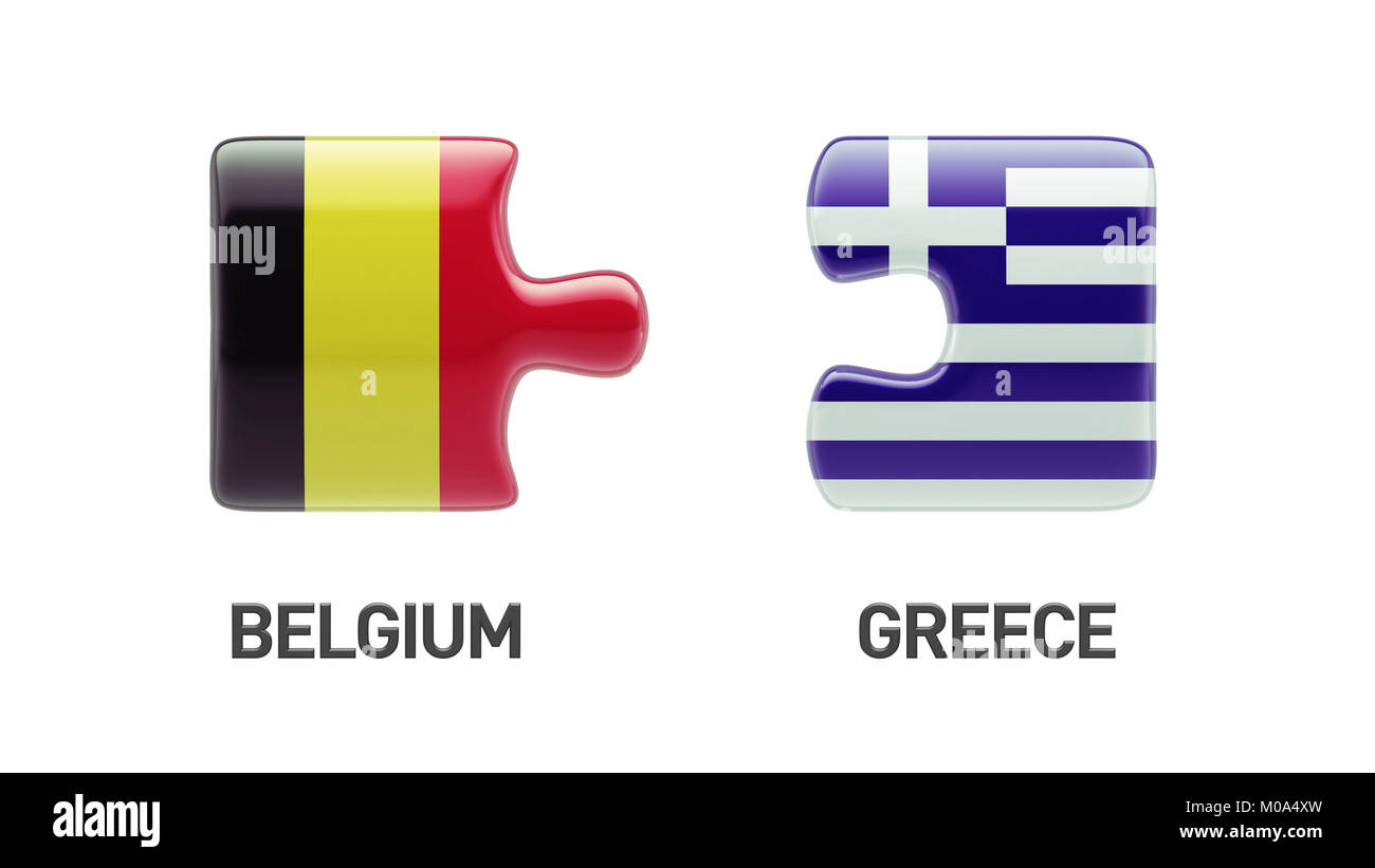 Belgium Greece High Resolution Puzzle Concept Stock Photo - Alamy