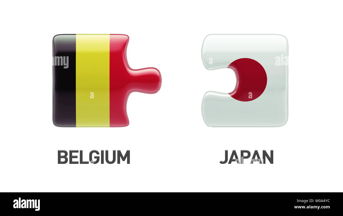 Belgium Japan High Resolution Puzzle Concept Stock Photo - Alamy