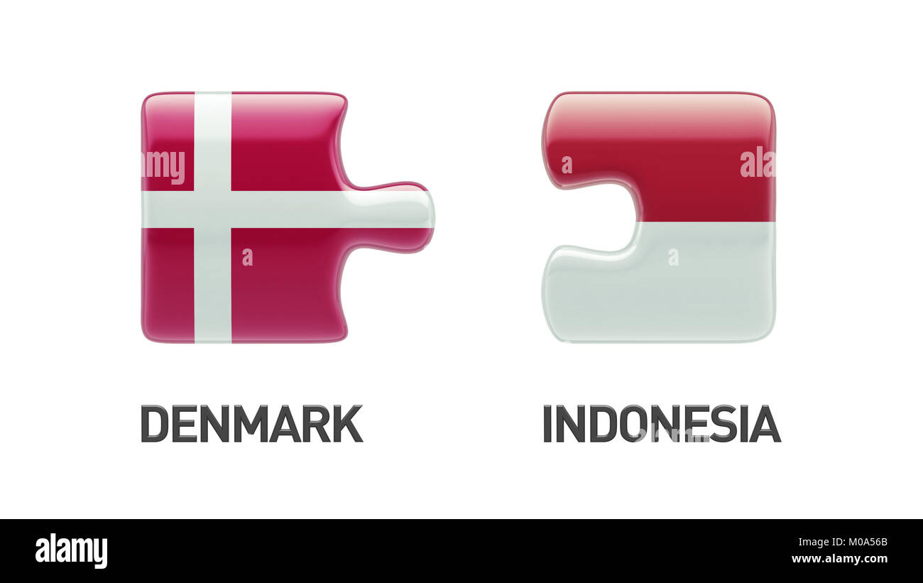 Denmark indonesia flag hi-res stock photography and images - Alamy