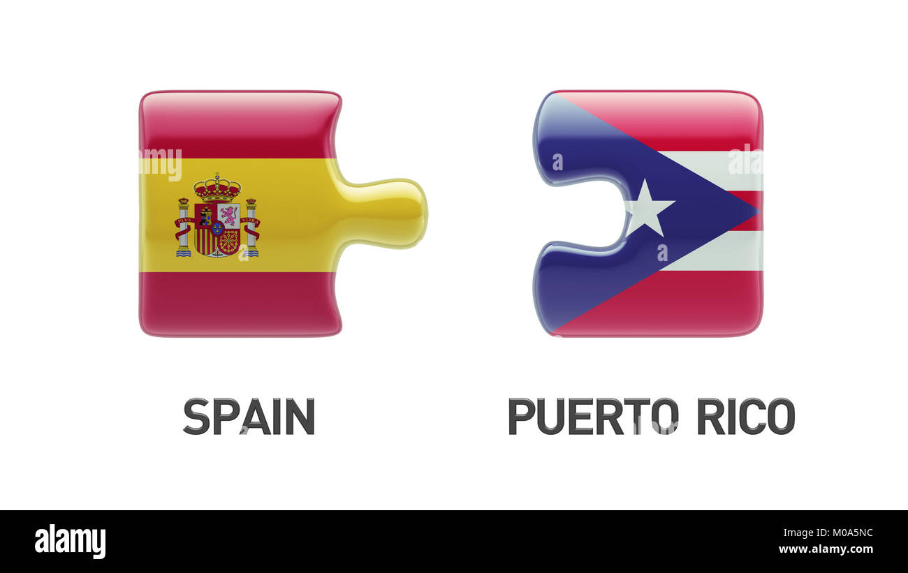 Puerto Rico Spain High Resolution Puzzle Concept Stock Photo - Alamy