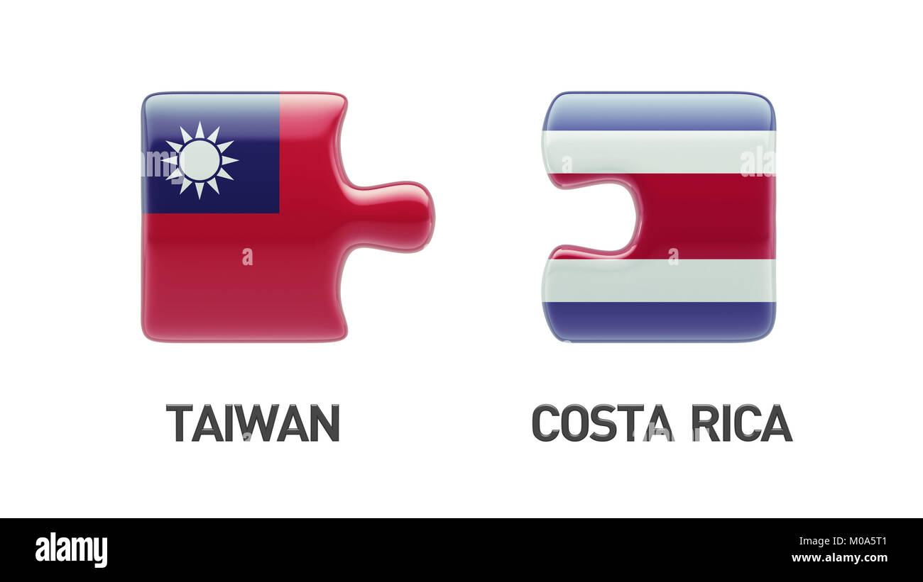 Taiwan Costa Rica High Resolution Puzzle Concept Stock Photo - Alamy