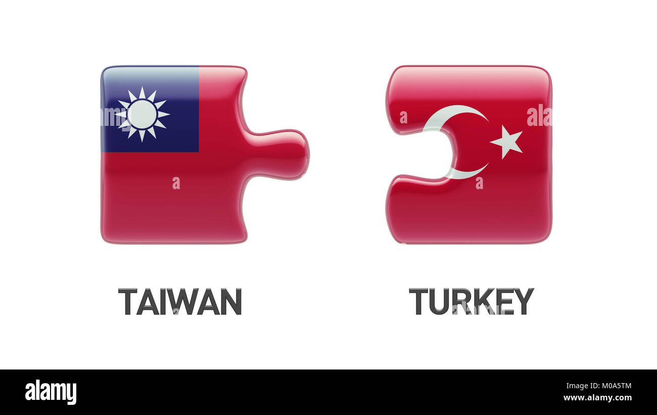Turkey Taiwan High Resolution Puzzle Concept Stock Photo - Alamy