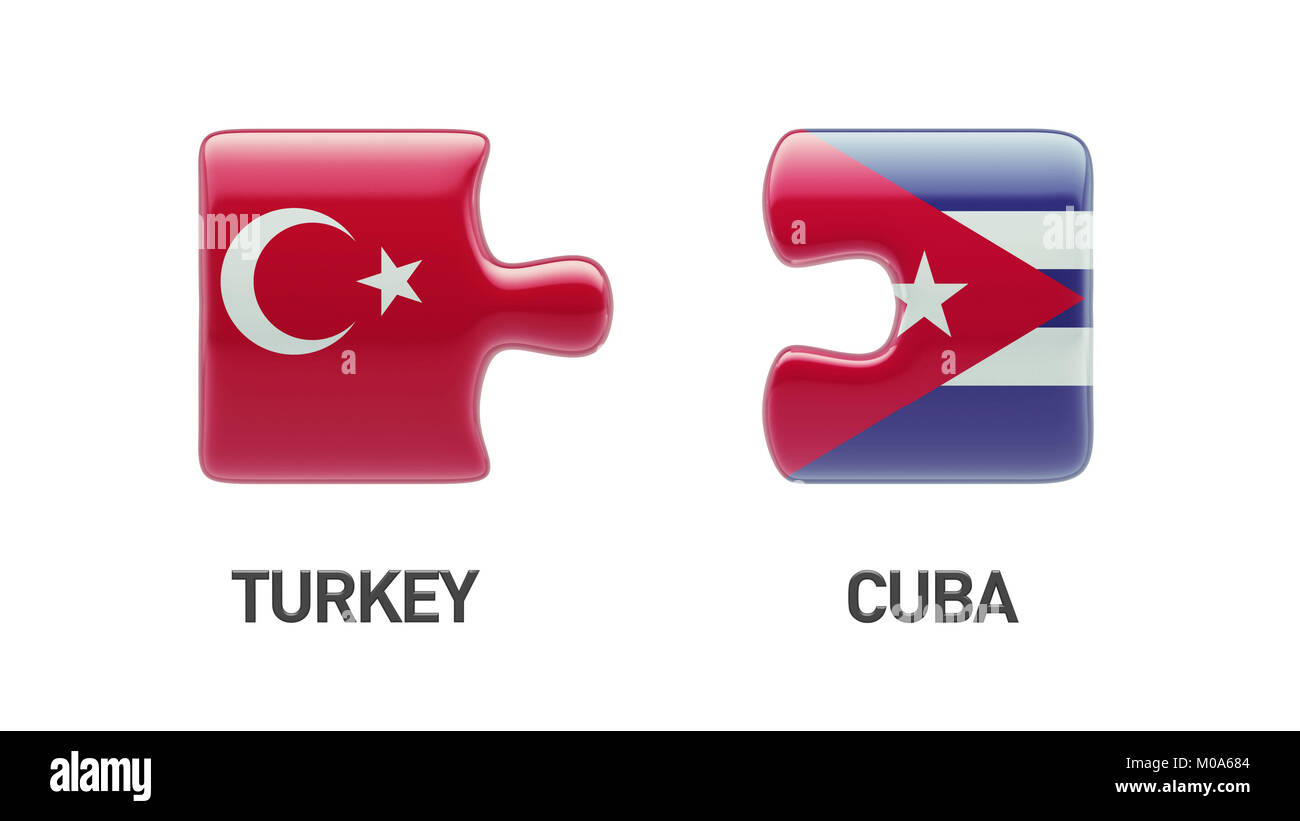 Turkey Cuba High Resolution Puzzle Concept Stock Photo - Alamy