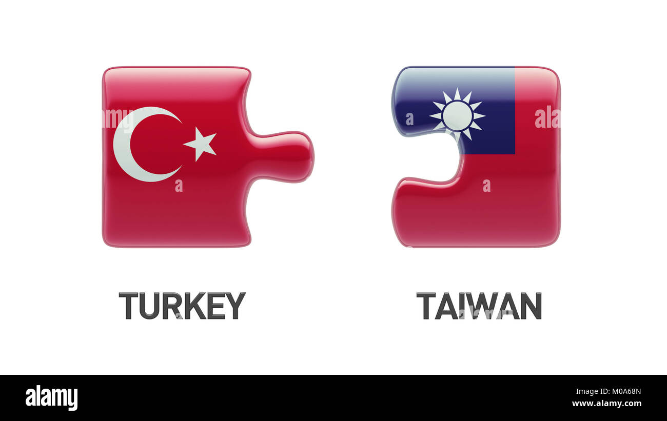 Turkey Taiwan High Resolution Puzzle Concept Stock Photo - Alamy