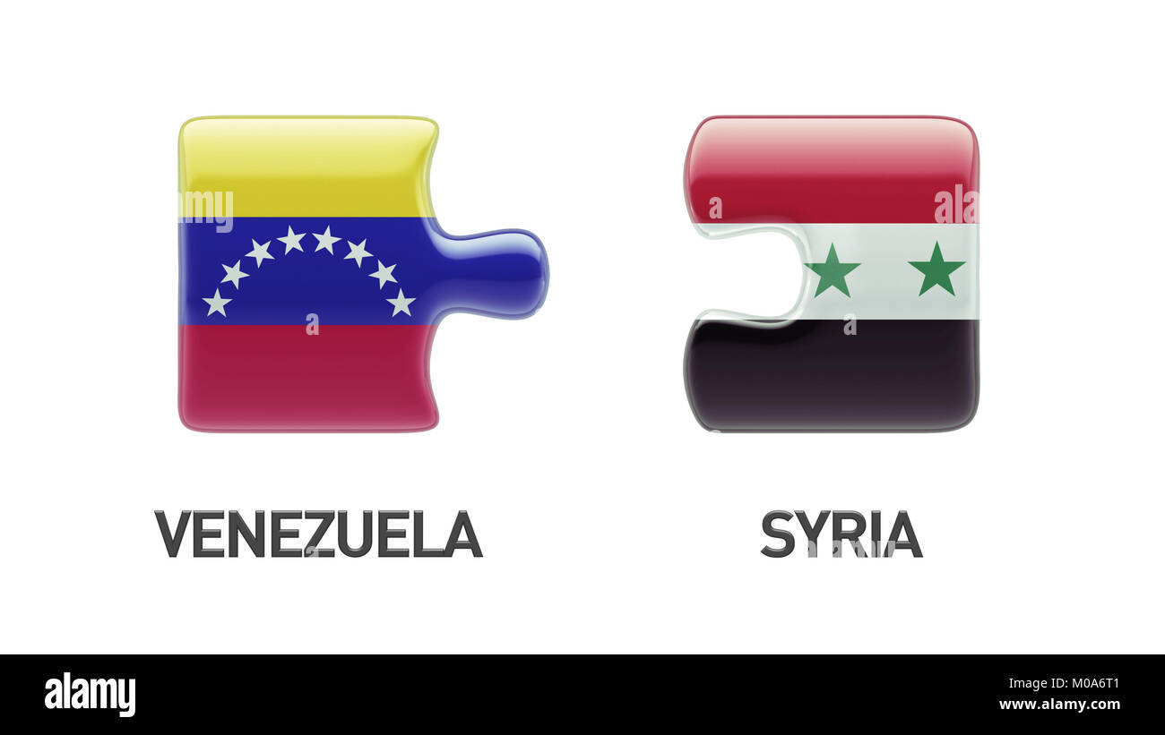 Syria Venezuela High Resolution Puzzle Concept Stock Photo - Alamy