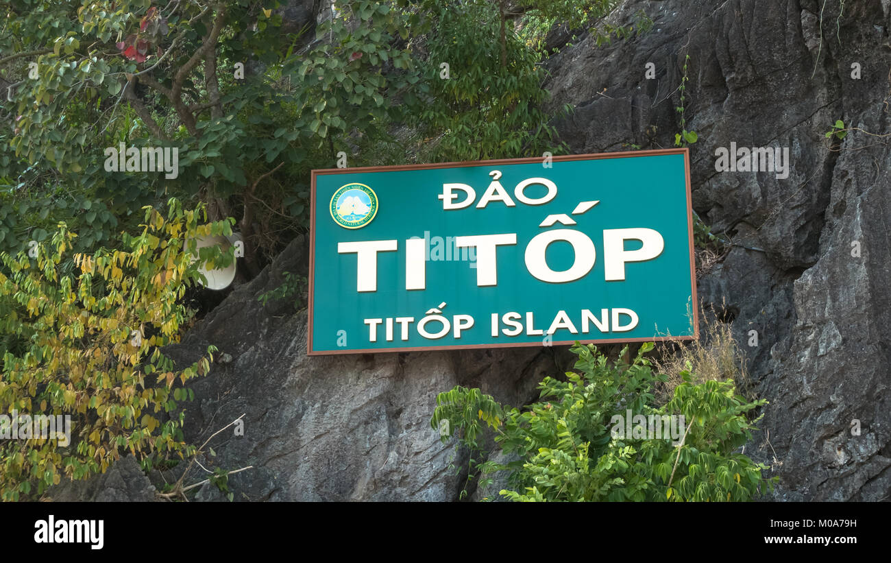 Ti Top Island,Vietnam - Nov 3,2017 : Ti Top Island is located in the ...