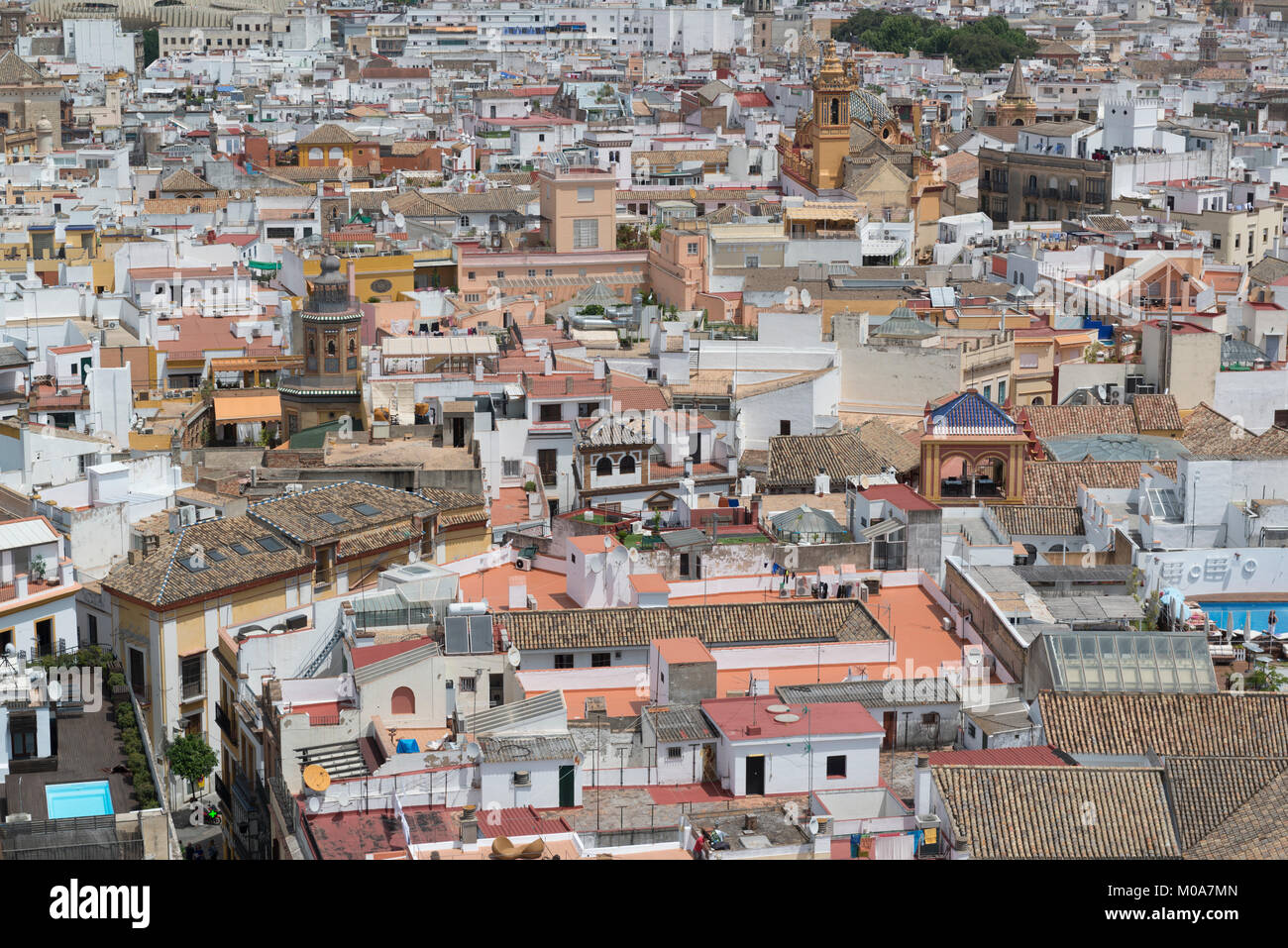 Overview of the cathedral of seville hi-res stock photography and ...