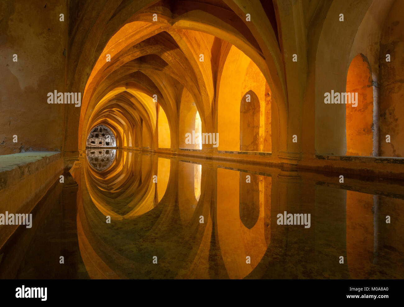 The Alcazar of Seville, Spain. The "Baths of Lady María de Padilla ...