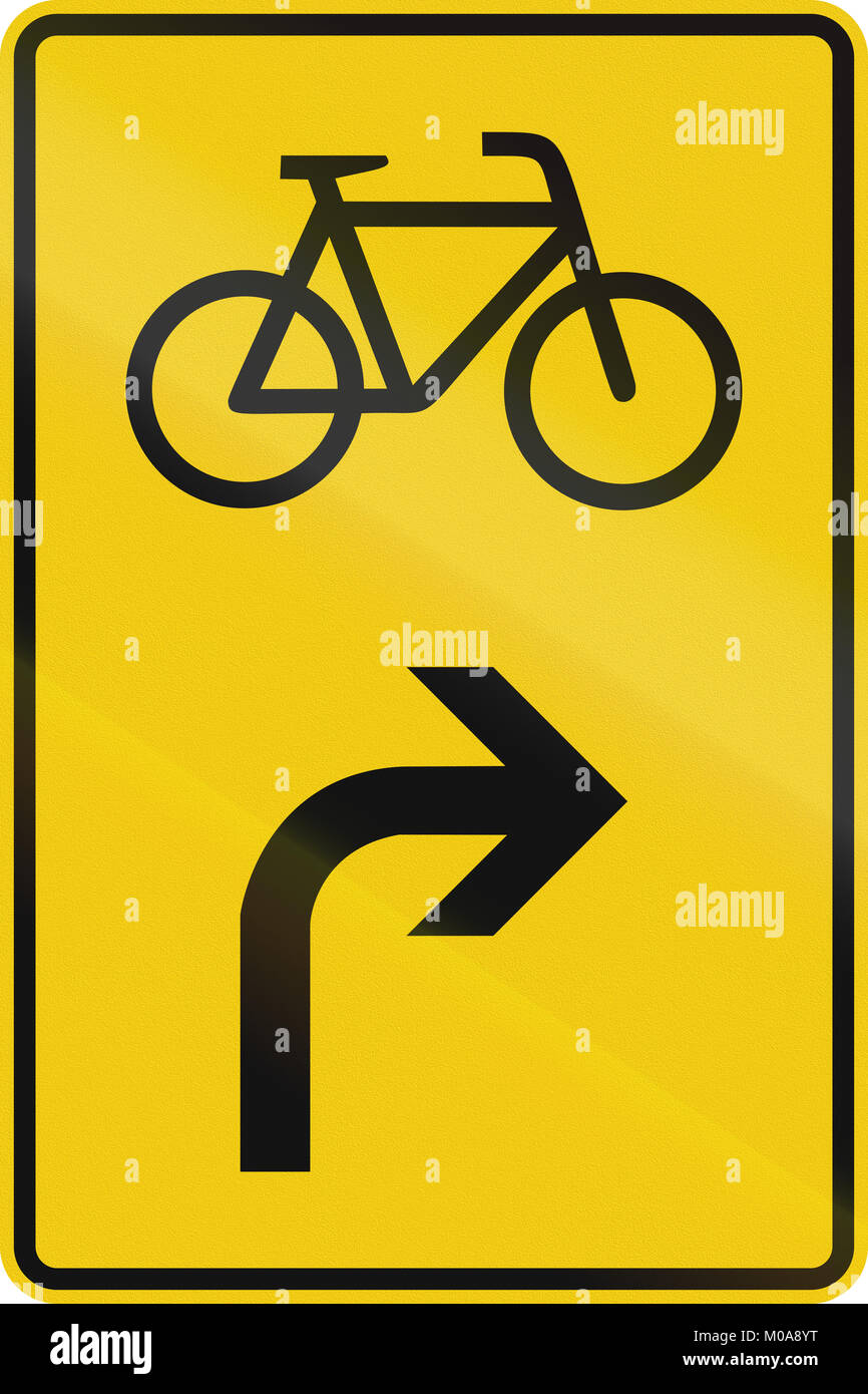 German direction sign for route for cyclists Stock Photo - Alamy