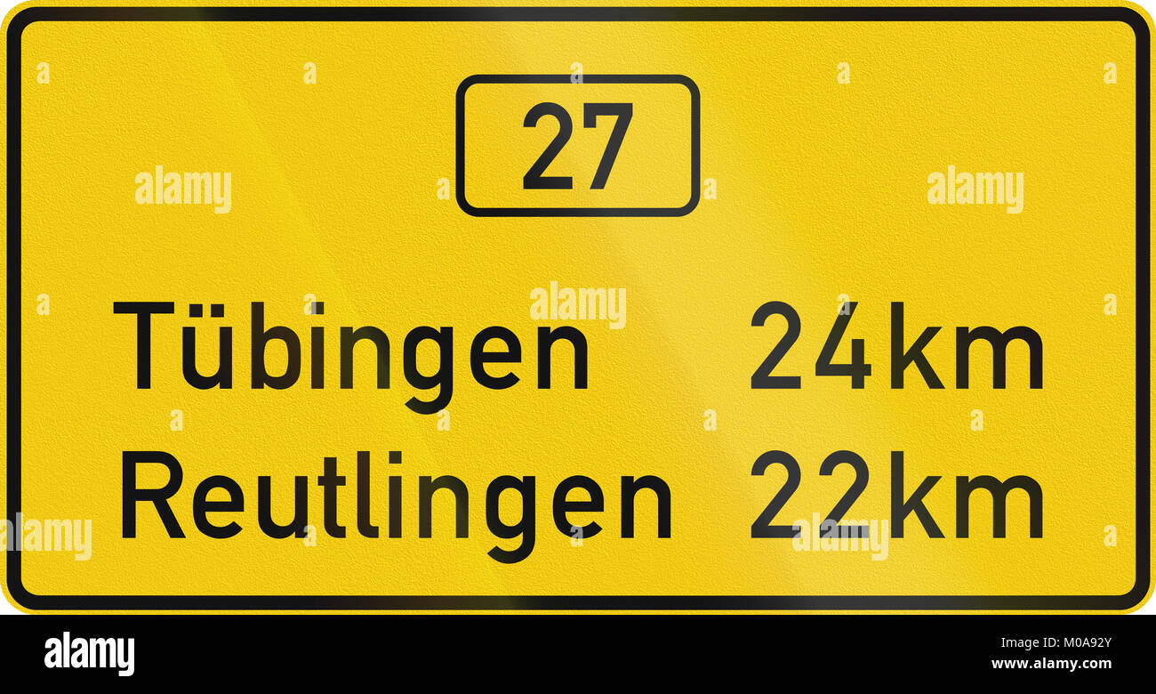 Road sign germany illustration hi-res stock photography and images - Alamy