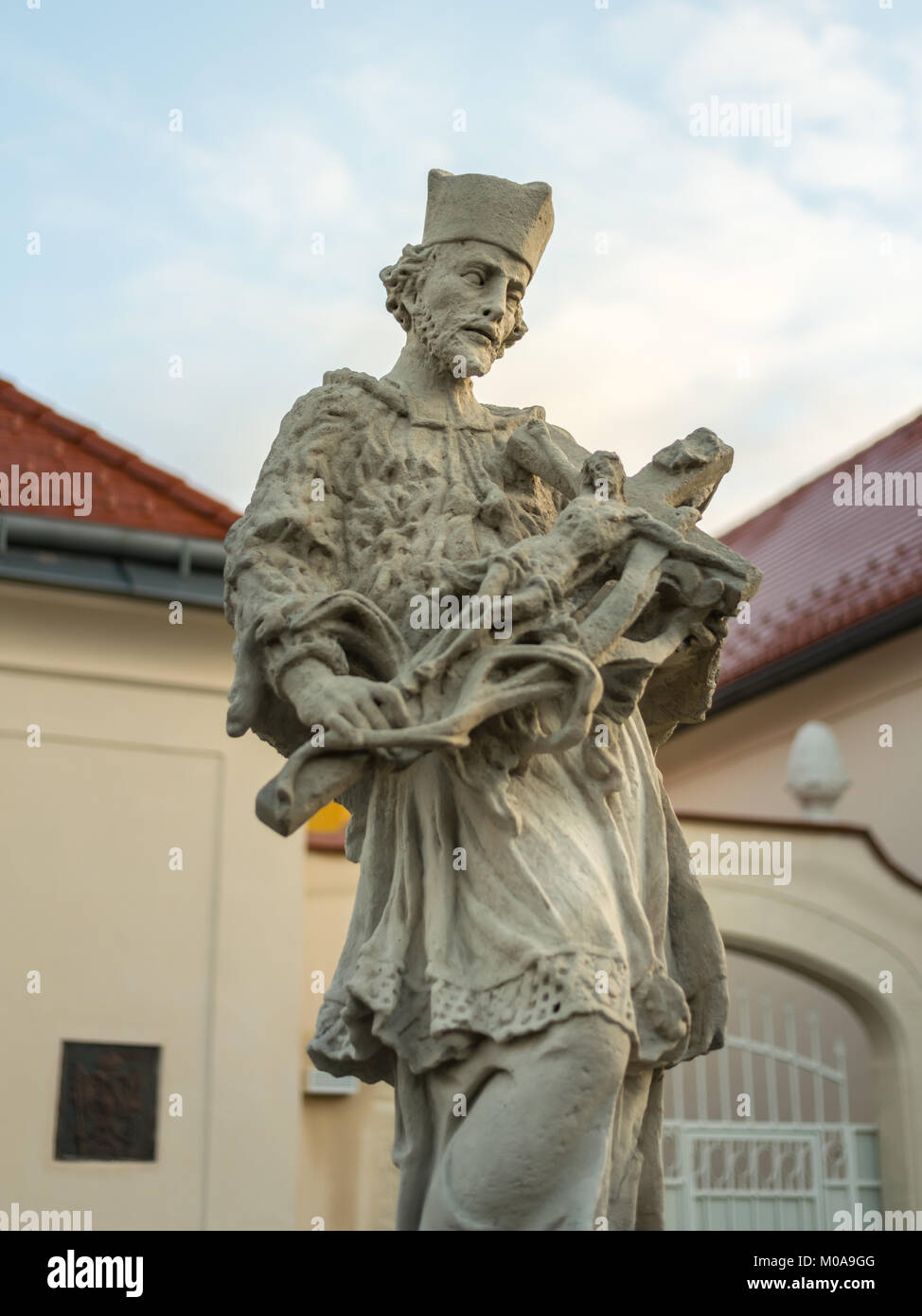 A stone sculpture of Saint Johannes Nepomuk in Vienna Stock Photo - Alamy