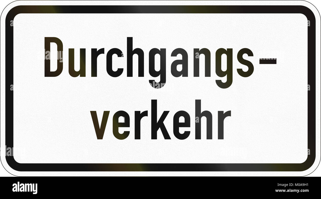 Supplementary traffic sign hi-res stock photography and images - Alamy