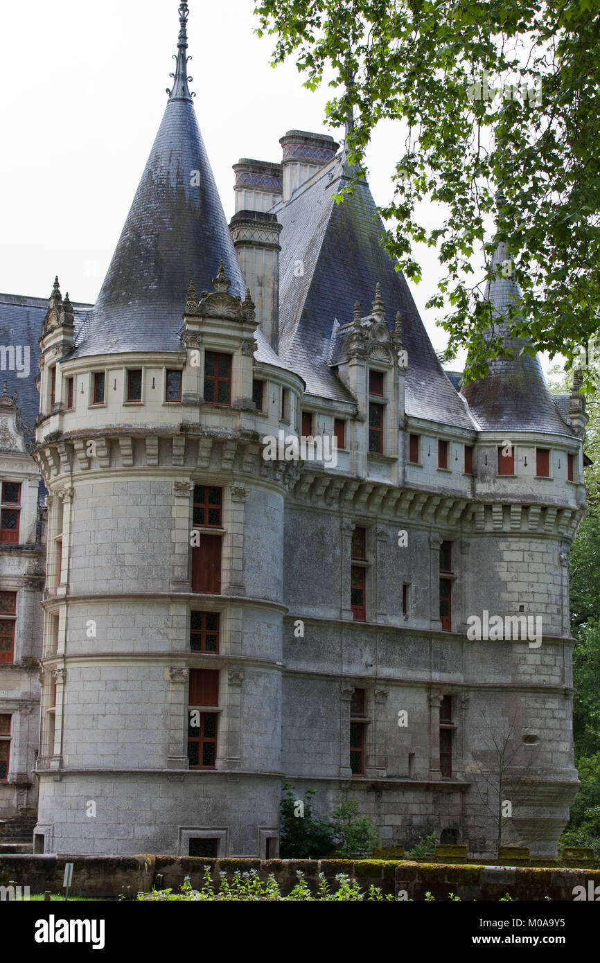 Azay-le-Rideau castle in the Loire Valley, France Stock Photo - Alamy