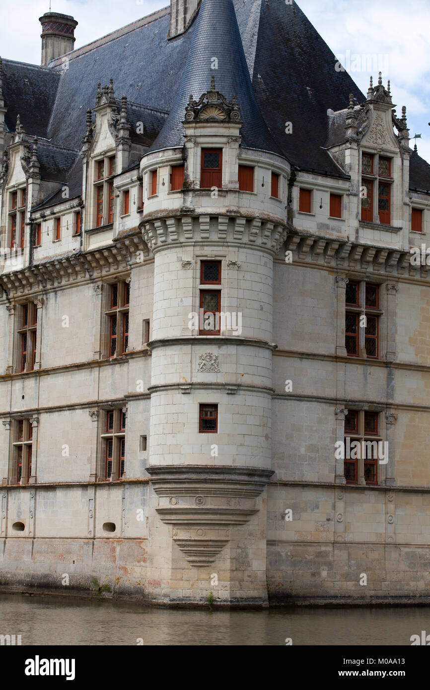 Azay-le-Rideau castle in the Loire Valley, France Stock Photo - Alamy