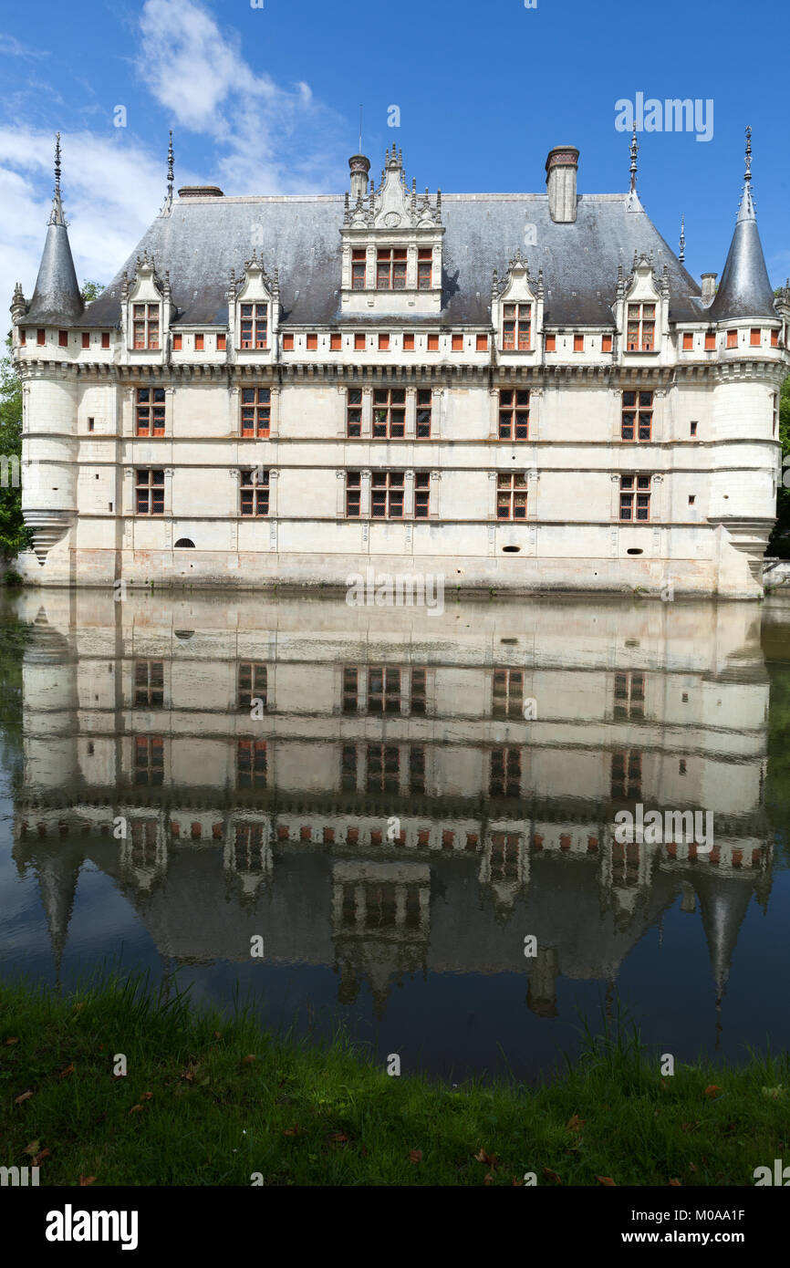 Azay-le-Rideau castle in the Loire Valley, France Stock Photo - Alamy