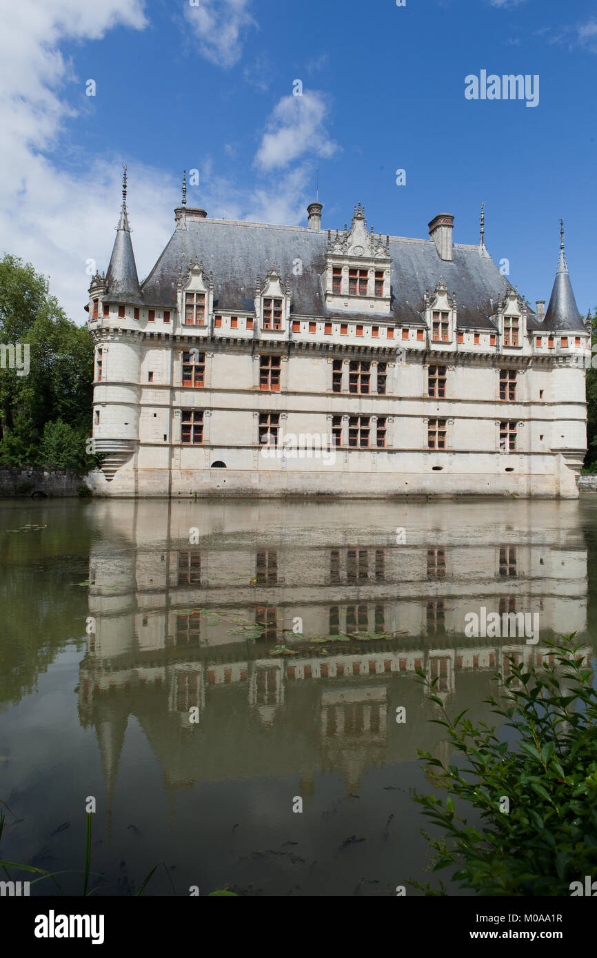 Azay-le-Rideau castle in the Loire Valley, France Stock Photo - Alamy