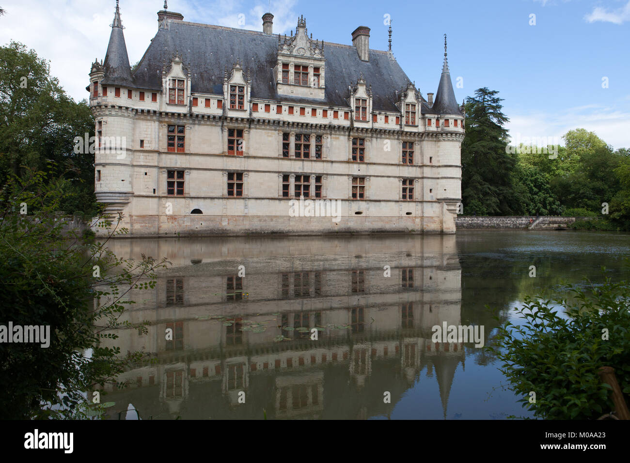 Azay-le-Rideau castle in the Loire Valley, France Stock Photo - Alamy
