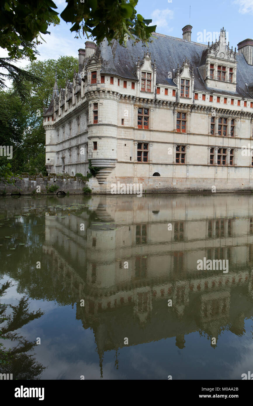 Azay-le-Rideau castle in the Loire Valley, France Stock Photo - Alamy