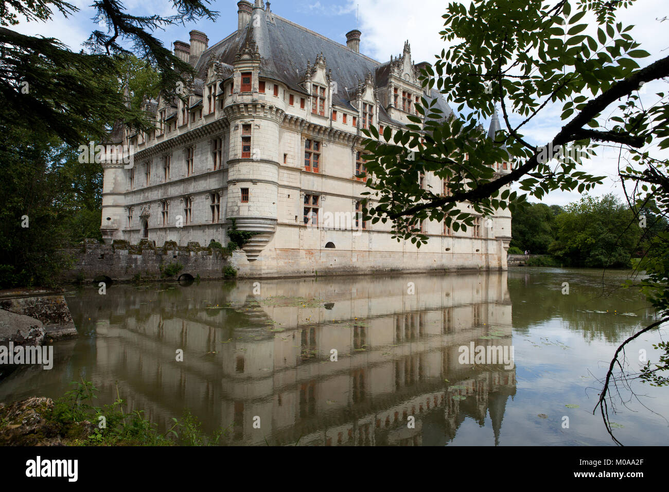 Azay-le-Rideau castle in the Loire Valley, France Stock Photo - Alamy