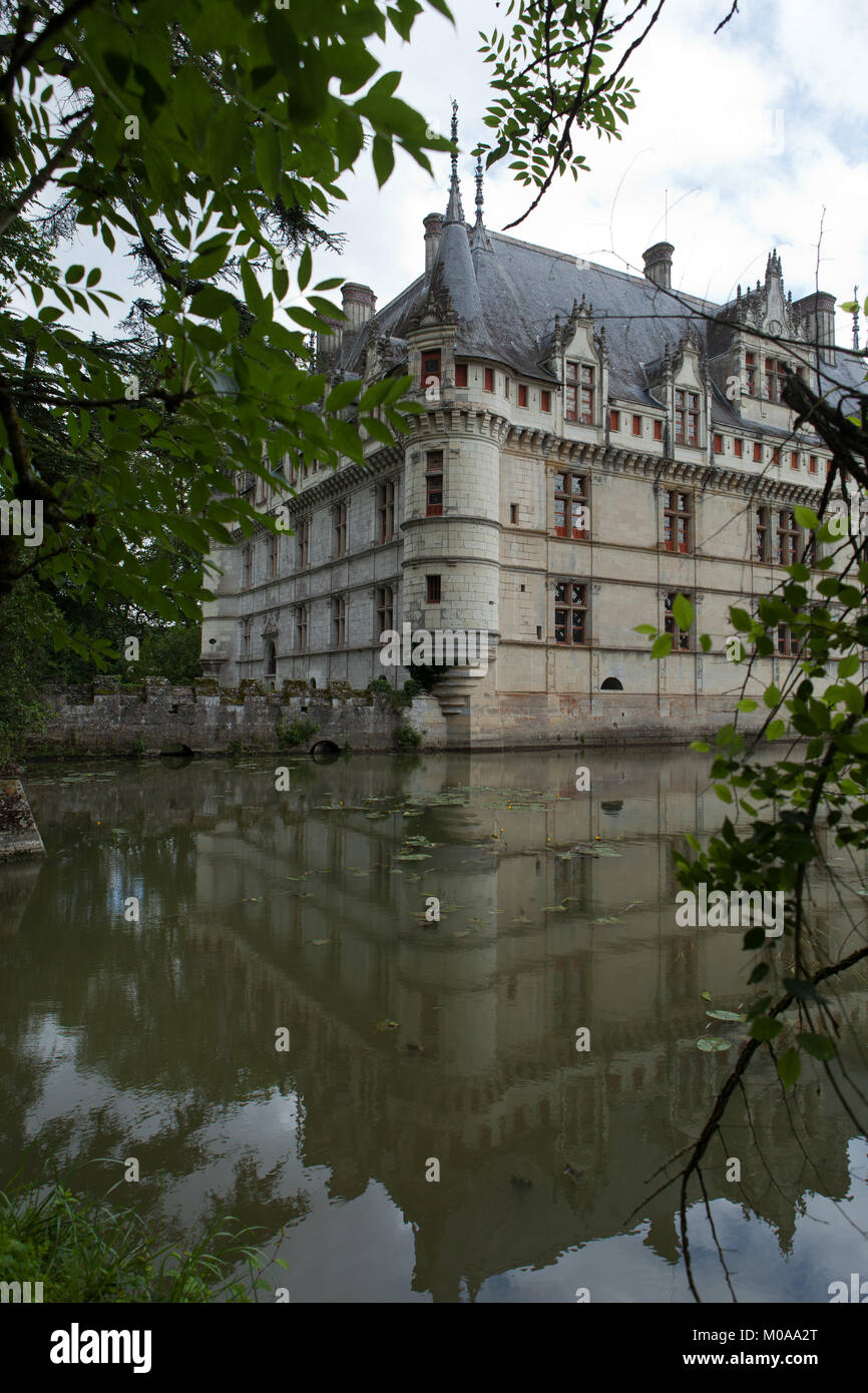 Azay-le-Rideau castle in the Loire Valley, France Stock Photo - Alamy