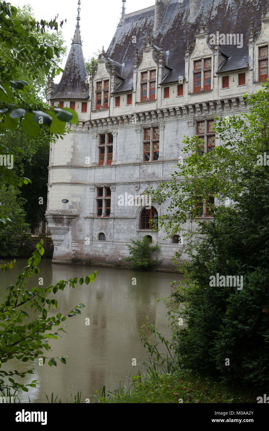 Azay-le-Rideau castle in the Loire Valley, France Stock Photo - Alamy
