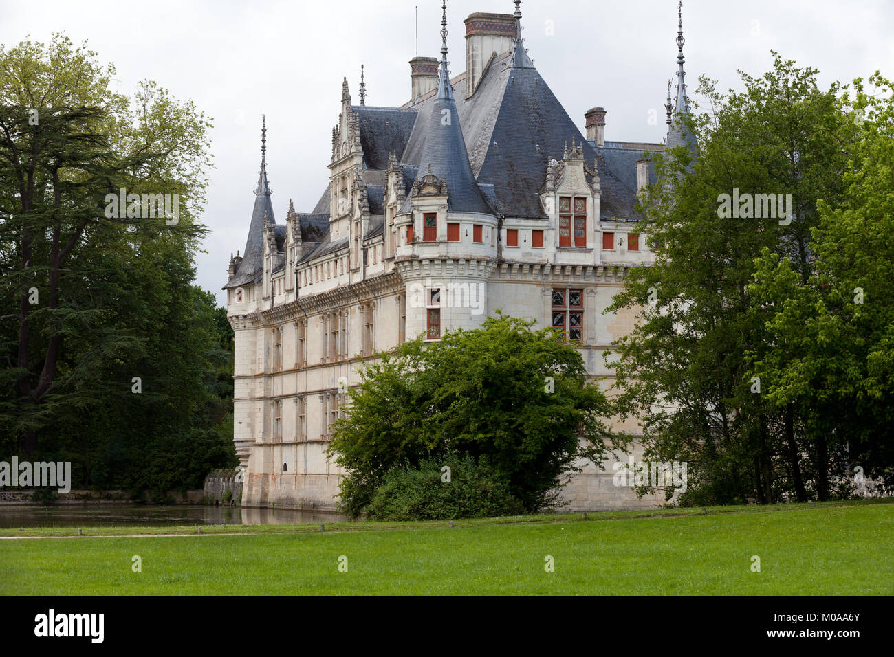 Azay-le-Rideau castle in the Loire Valley, France Stock Photo - Alamy