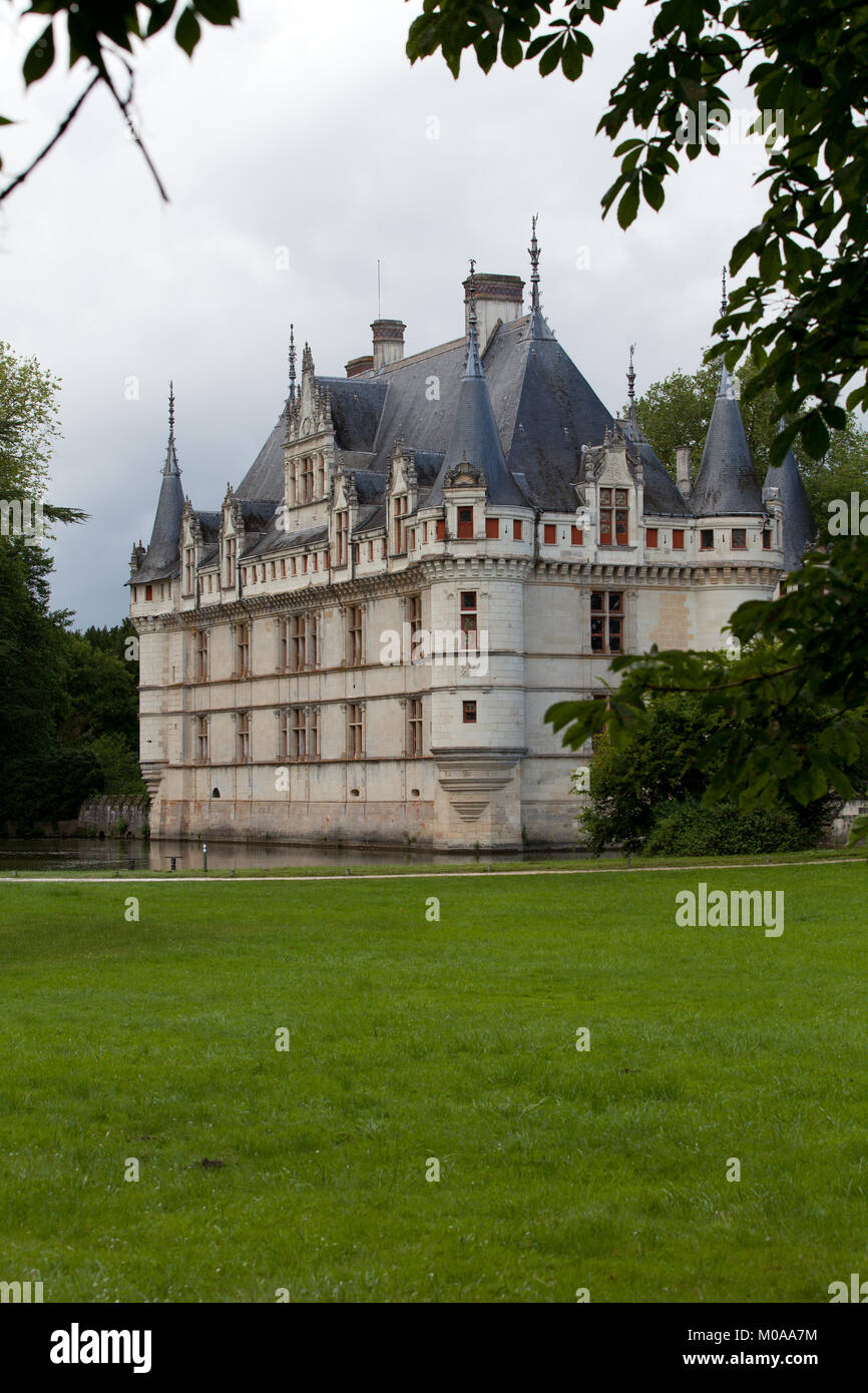 Azay-le-Rideau castle in the Loire Valley, France Stock Photo - Alamy