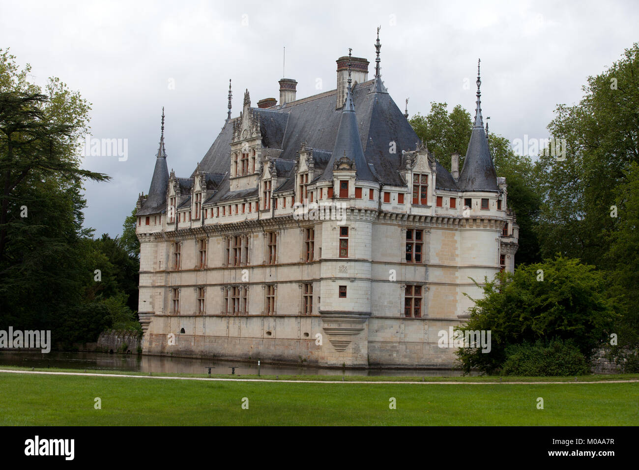 Azay-le-Rideau castle in the Loire Valley, France Stock Photo - Alamy
