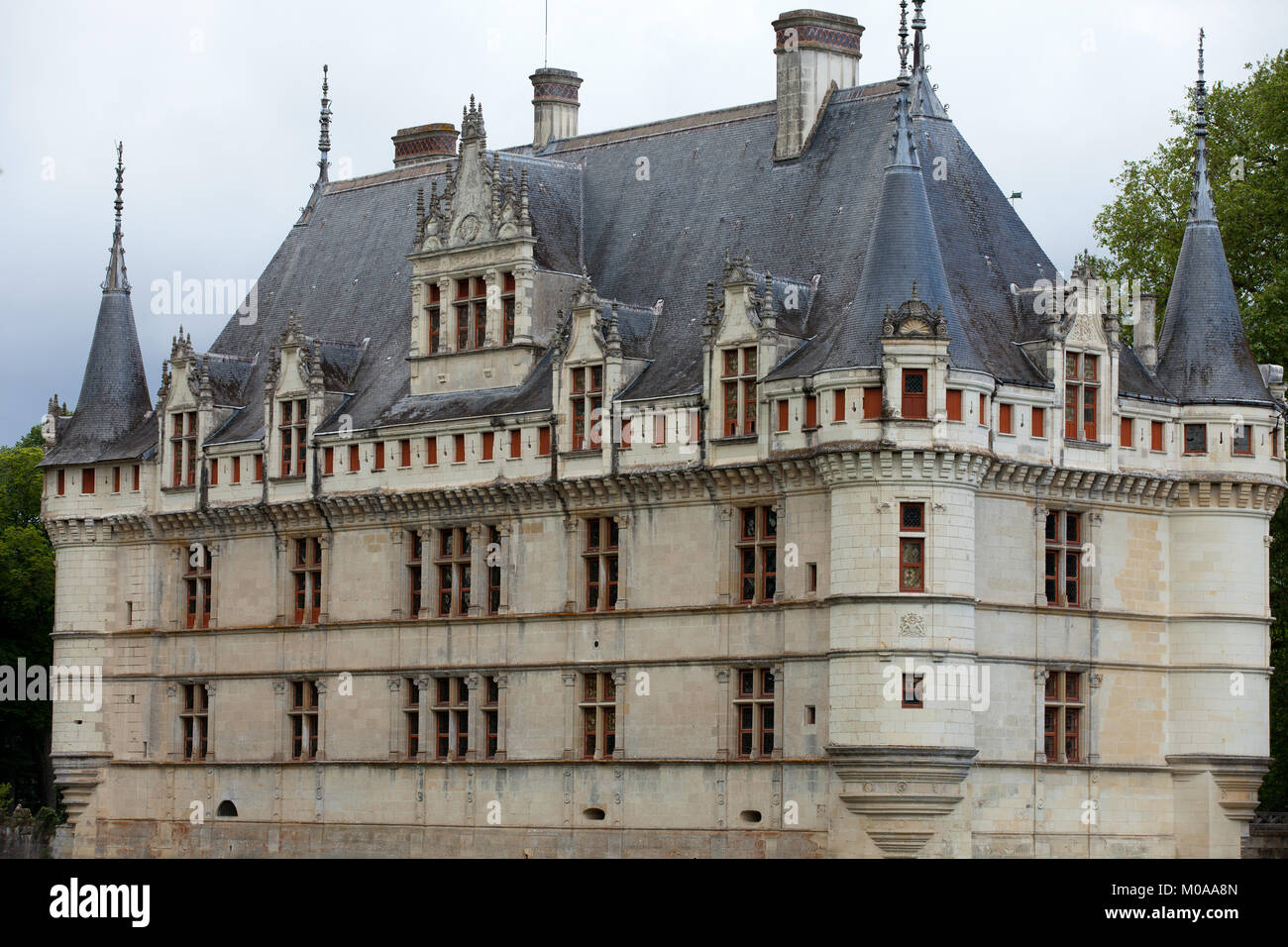 Azay-le-Rideau castle in the Loire Valley, France Stock Photo - Alamy
