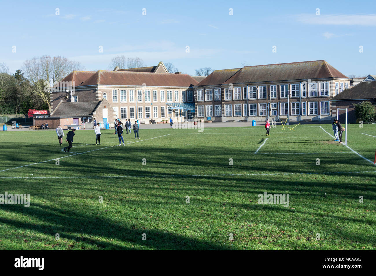 Chiswick School, Burlington Lane, Chiswick, London, W4, UK Stock Photo ...
