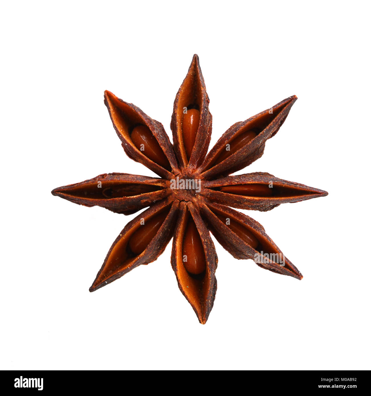 Star anise isolated on white Stock Photo - Alamy