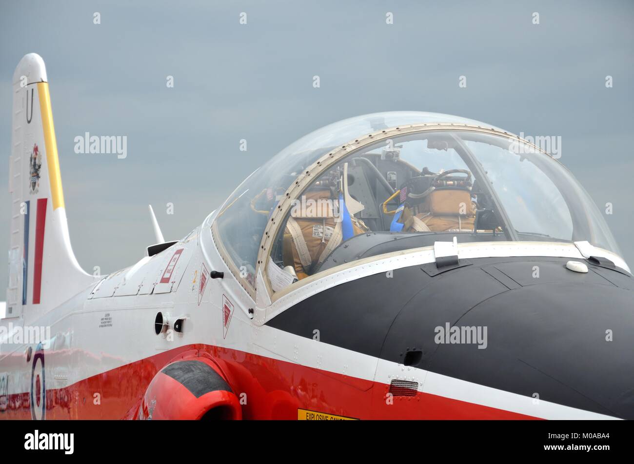BAC Jet Provost Cockpit Canopy Detail Stock Photo - Alamy