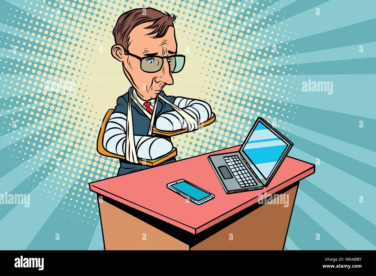 Wrist pain man drawing hi-res stock photography and images - Alamy