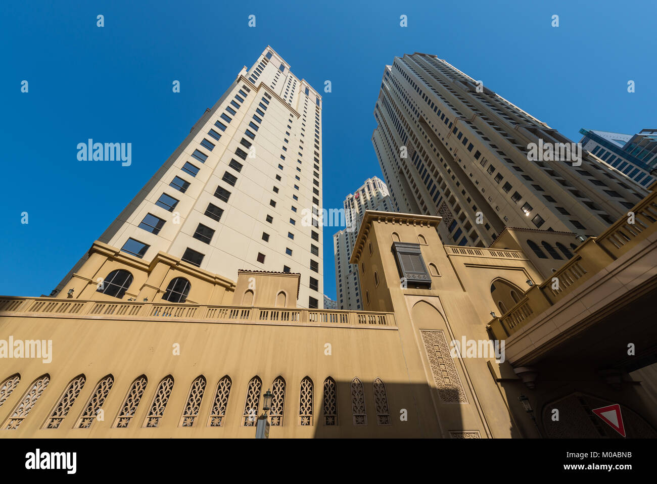 Jumeirah Beach Residence towers, a waterfront community around Dubai ...