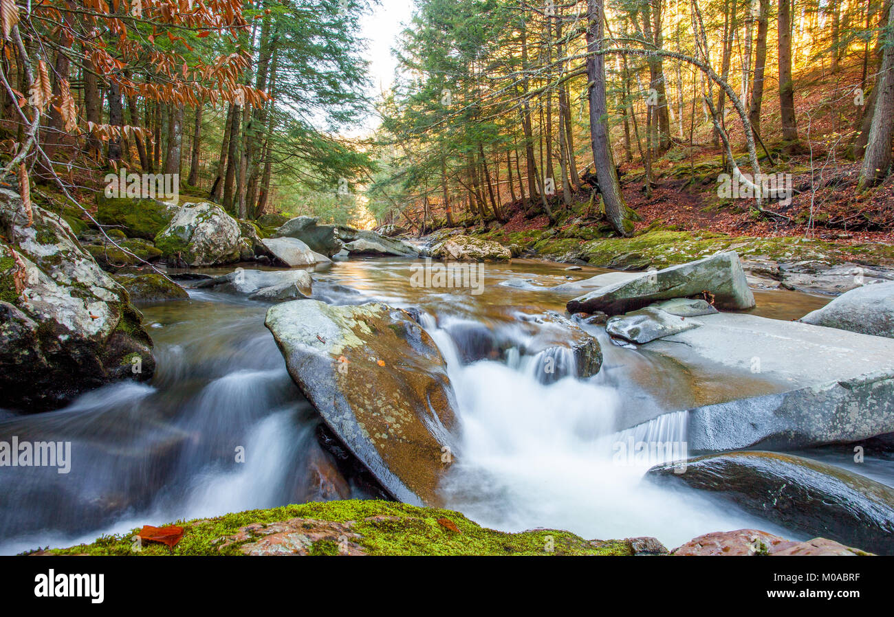 Fall vermont river landscape Stock Photo - Alamy