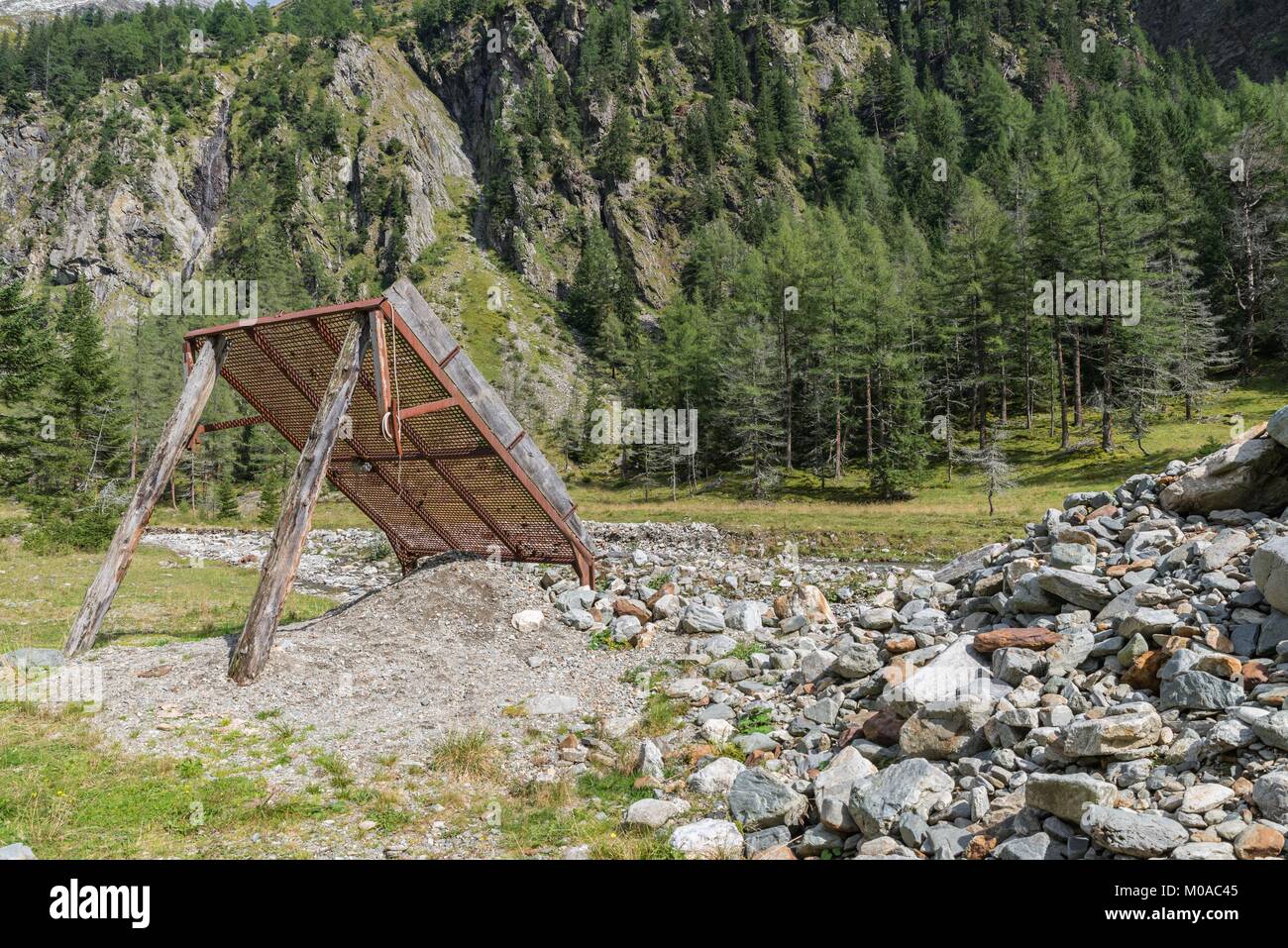 Giant stone sieve in the Mountains, Austria Stock Photo - Alamy